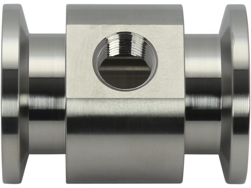 ISO-KF Flange to Female NPT Pipe Adapter Tees