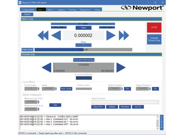 CONEX-SAG-LS16 High Speed Piezo Linear Stage
