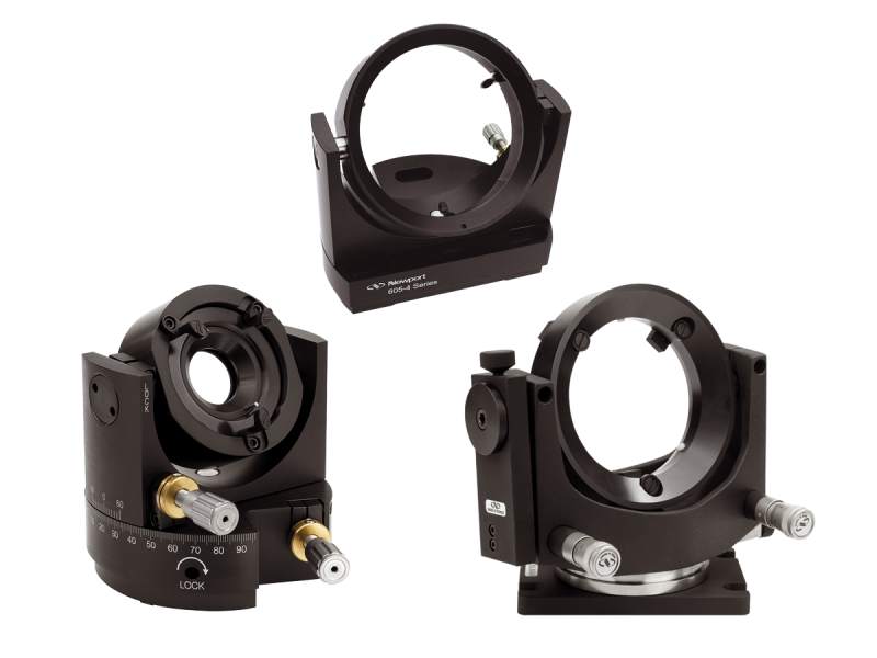 Full Rotation Range Gimbal Mirror Mounts