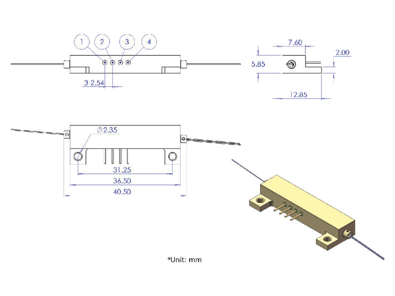 M-PY-1550 Multi-Functional Optical Chip Modulator